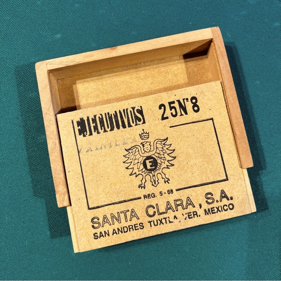 Storage & Organization | Empty Mexico Mini Cigar Box With Easy Sliding ...